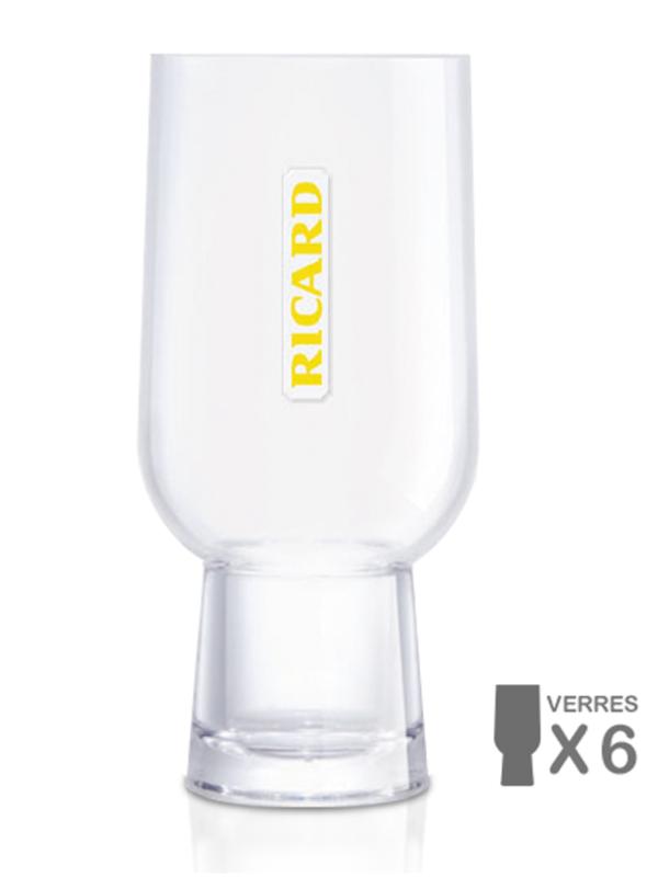 6 verres Ricard, idée cadeau signée Marseille in the box